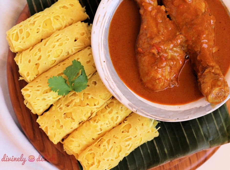 Roti Jala (Lace Crepes) | Divinely Delish