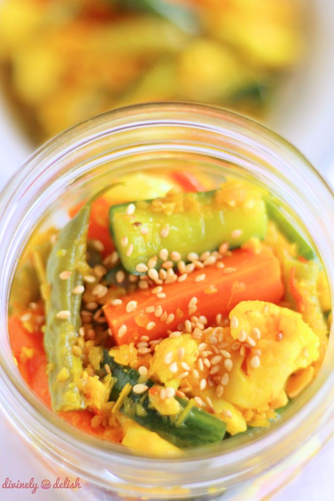 Simplified Nyonya Acar (Spicy Pickled Vegetables) | Divinely Delish