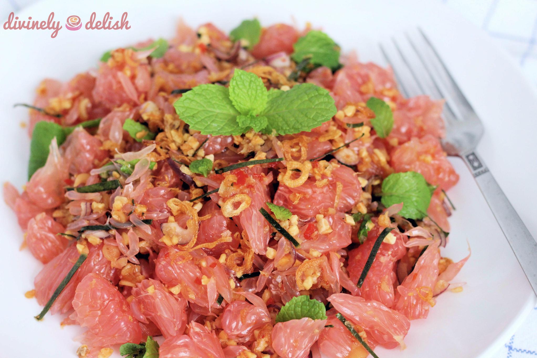 Pomelo Salad | Divinely Delish