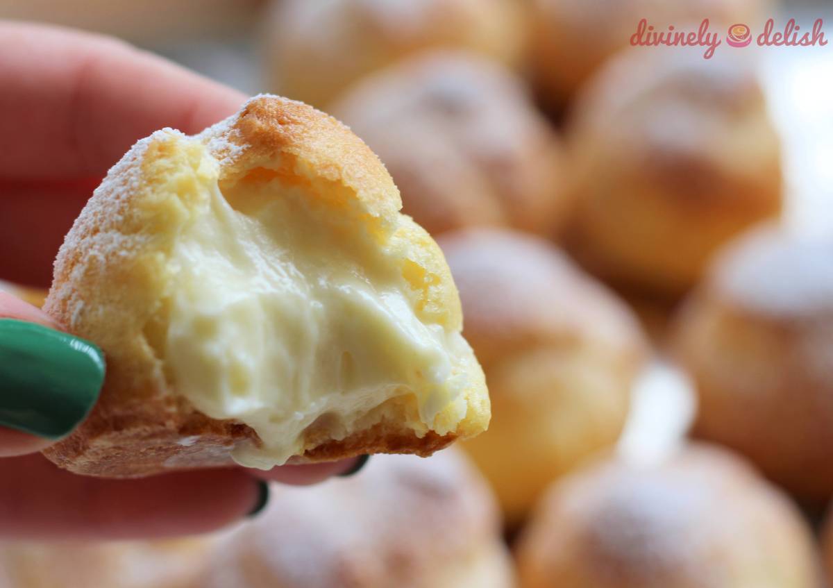 Classic Cream Puffs | Divinely Delish